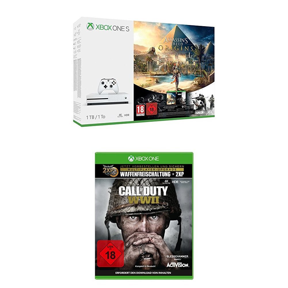 Xbox One S + Assassins‘s Creed Origins + Call of Duty: WWII za 1011 ...