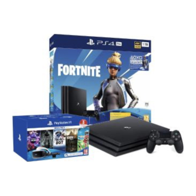 Sony PlayStation 4 Pro 1TB Fortnite Neo Versa Bundle + PlayStation VR ...