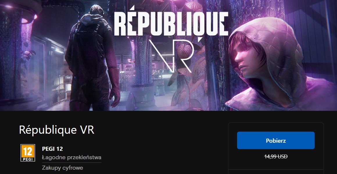 Republique VR za darmo na Meta Quest w Oculus Store