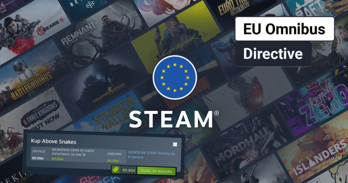 Steam wdraża przepisy dyrektywy Omnibus. Ceny obowiązujące na 30 dni ...