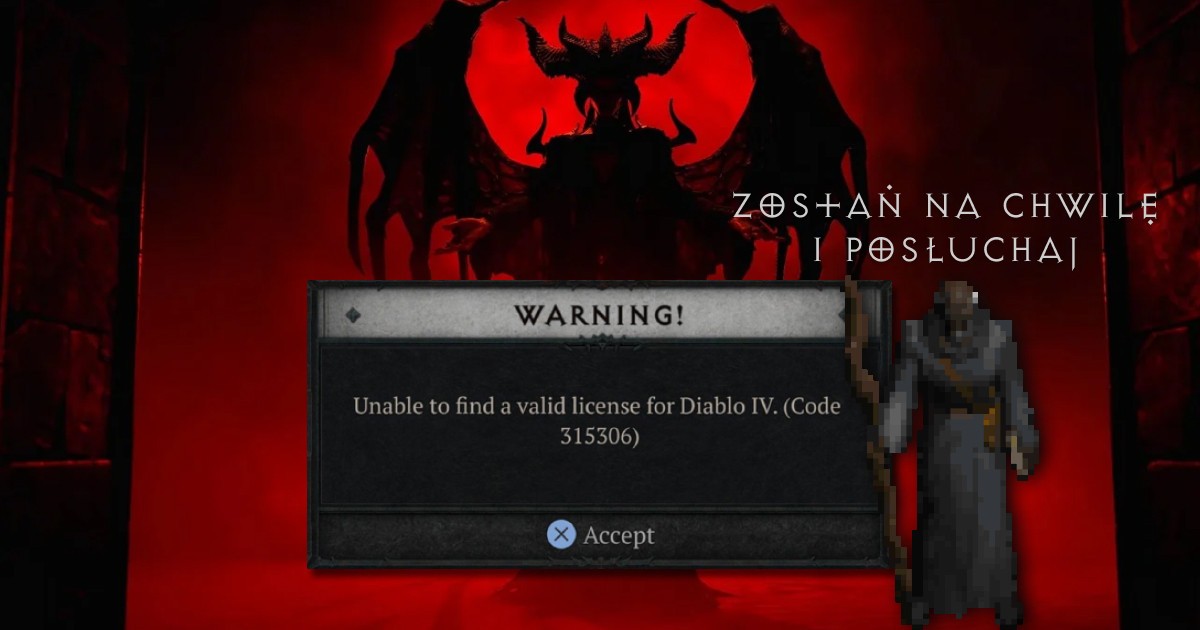 Błąd 315306 w Diablo IV uniemożliwił grę na PC, konsolach PlayStation ...