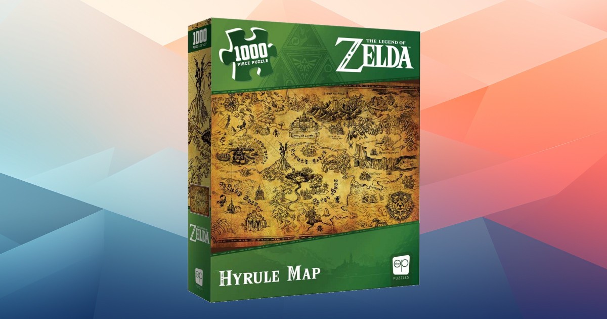 Licencjonowane puzzle Legend of Zelda Hyrule Map (1000 elementów) za 75 ...