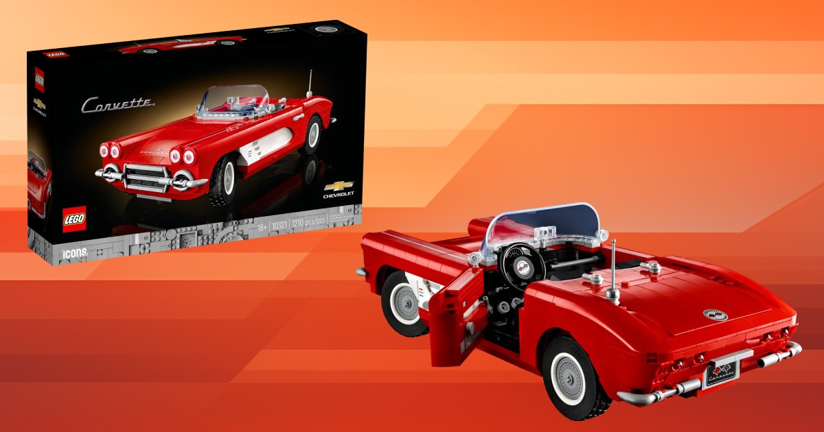 Zestaw LEGO Icons Corvette za 599 zł (cena katalogowa 699,99 zł) w ...