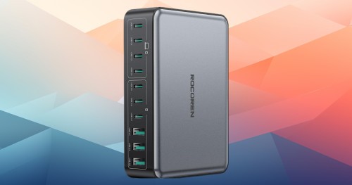 Ładowarka Rocoren GaN 480W 7x USB-C, 3x USB-A z power delivery za 149 ...