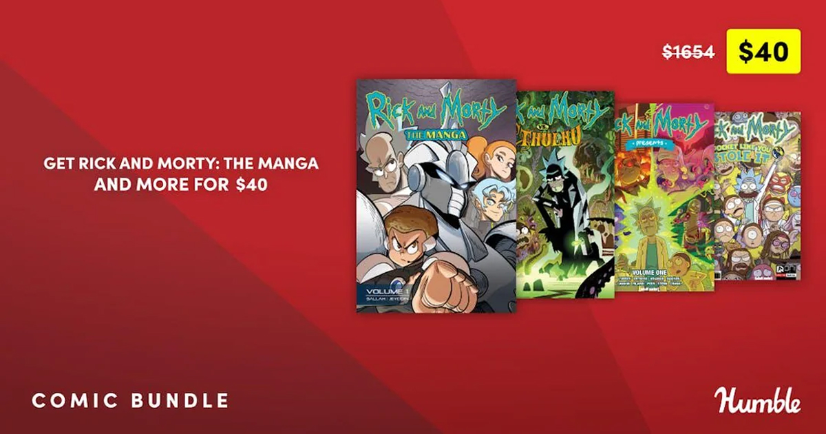 Zestaw Humble Rick and Morty Bundle. Ogromna kolekcja aż 217 komiksów ...