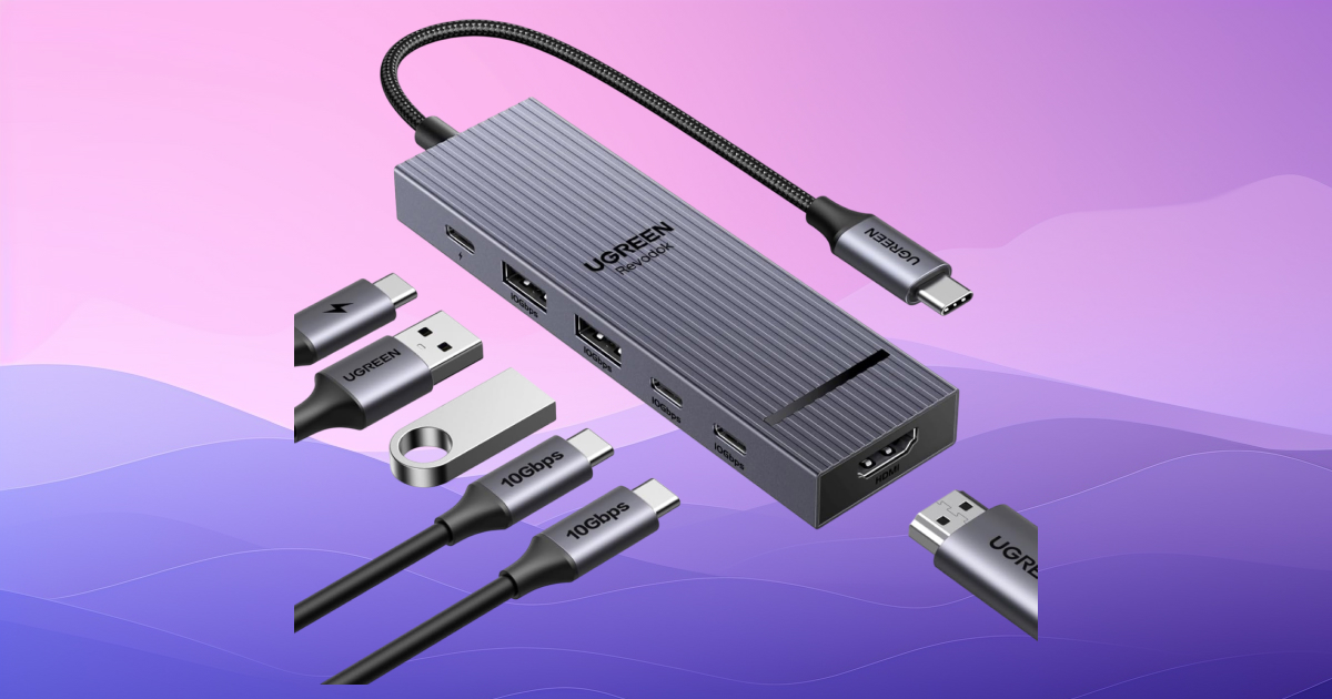 Hub USB UGREEN Revodok 6 w 1 (HDMI, USB C, PD) za 71 zł (zamiast 100 zł ...