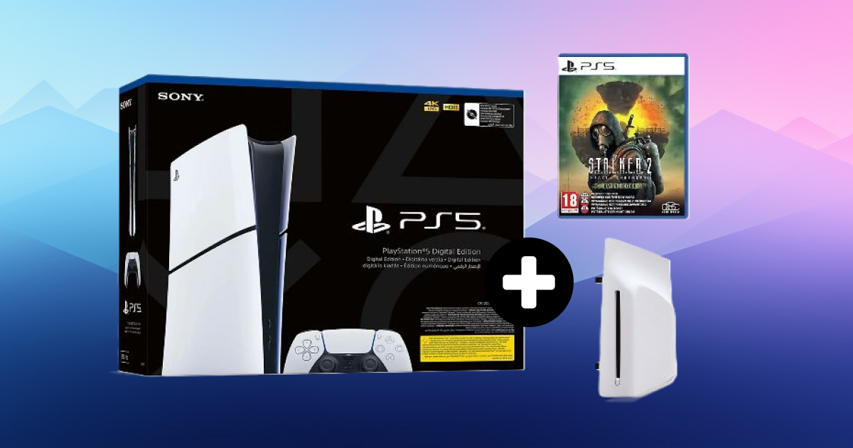 Zestaw z konsolą PS5 Slim Digital (1TB) + napęd + gra S.T.A.L.K.E.R. 2 ...