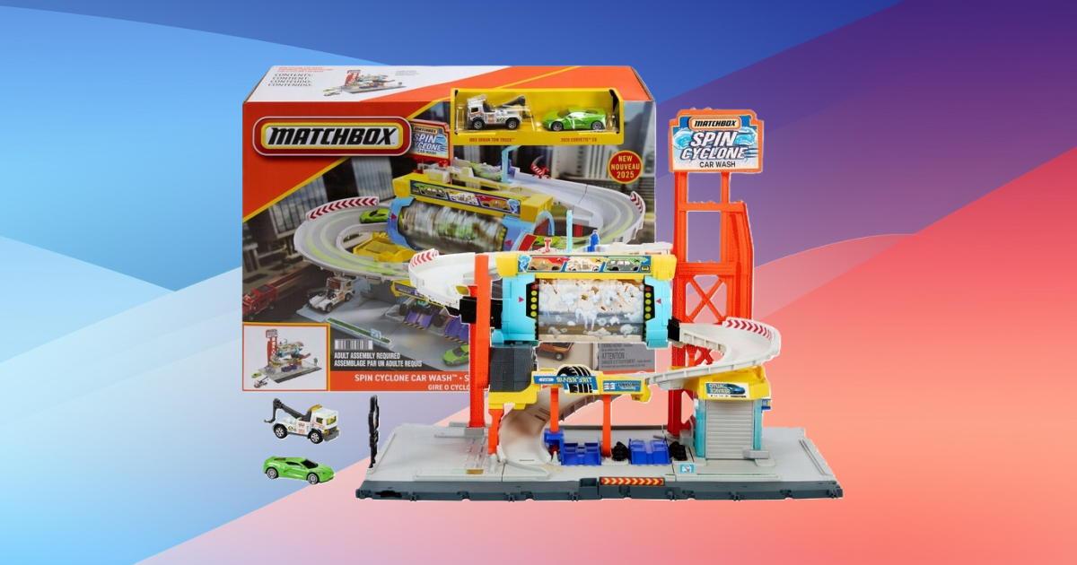 Promocja na zestaw Matchbox Myjnia Turbo Cyklon + 2 resoraki za 131 zł ...