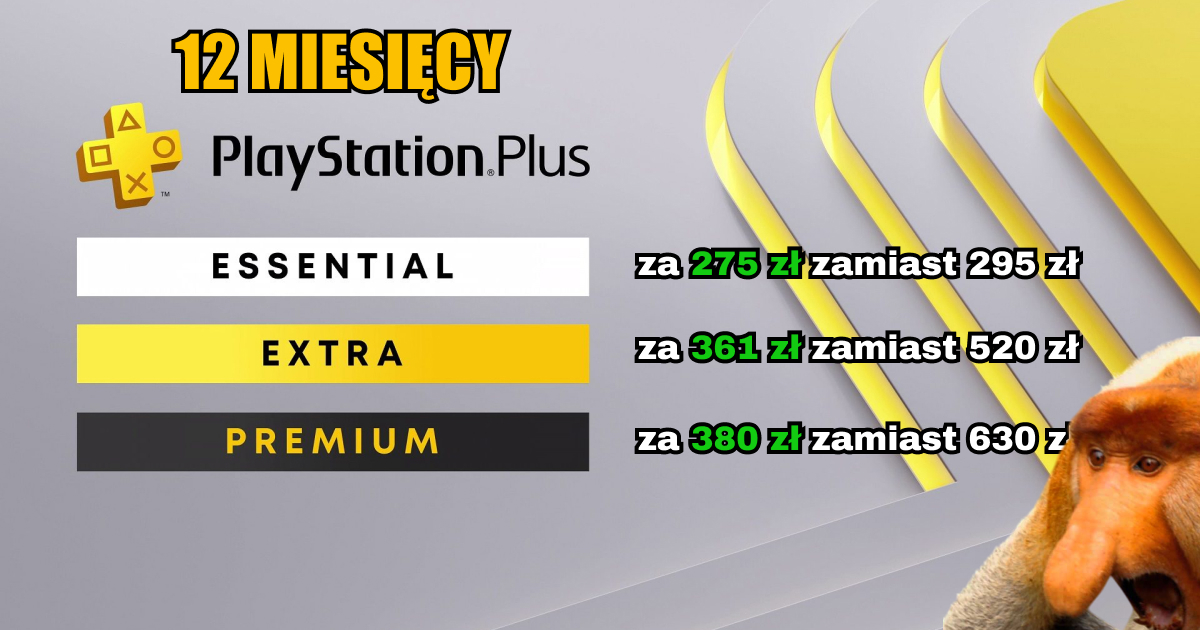 Rok PlayStation Plus w promocji! Extra za 361,22 zł, a Premium za 380 ...