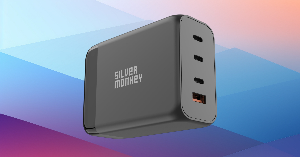 Ładowarka Silver Monkey GaN (200W, USBC, PD, QC) za 194,99 zł (zamiast ...
